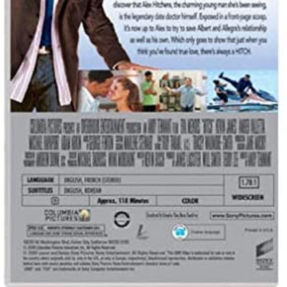 Warner Bros. | Media | New Hitch Dvd 205 Widescreen Will Smith Eva ...